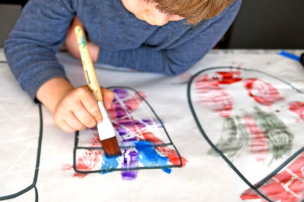 Easy Winter Painting for Kids - Days With Grey