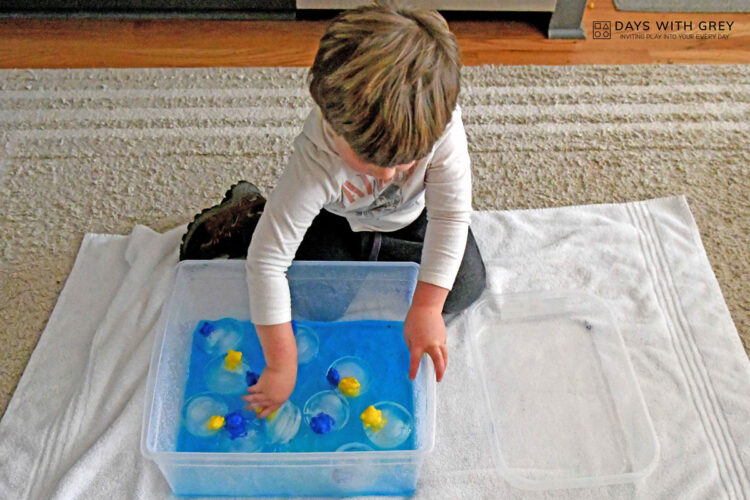 Ice Skating Bears; a Winter Sensory Activity - Days With Grey