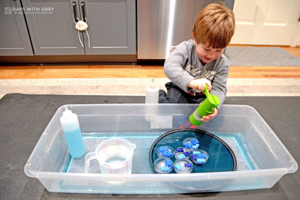 Winter Ice Sensory Activity - Days With Grey