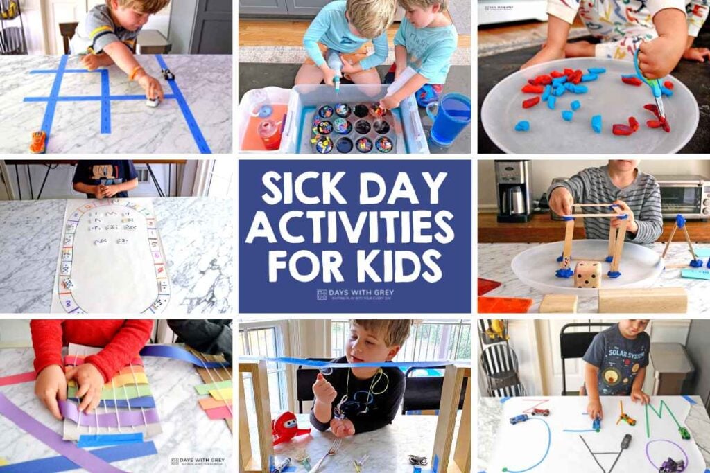 Sick Day Activities for Kids - Days With Grey