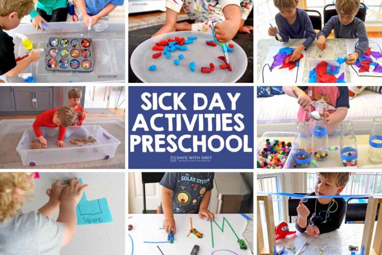 Sick Day Activities for Kids - Days With Grey