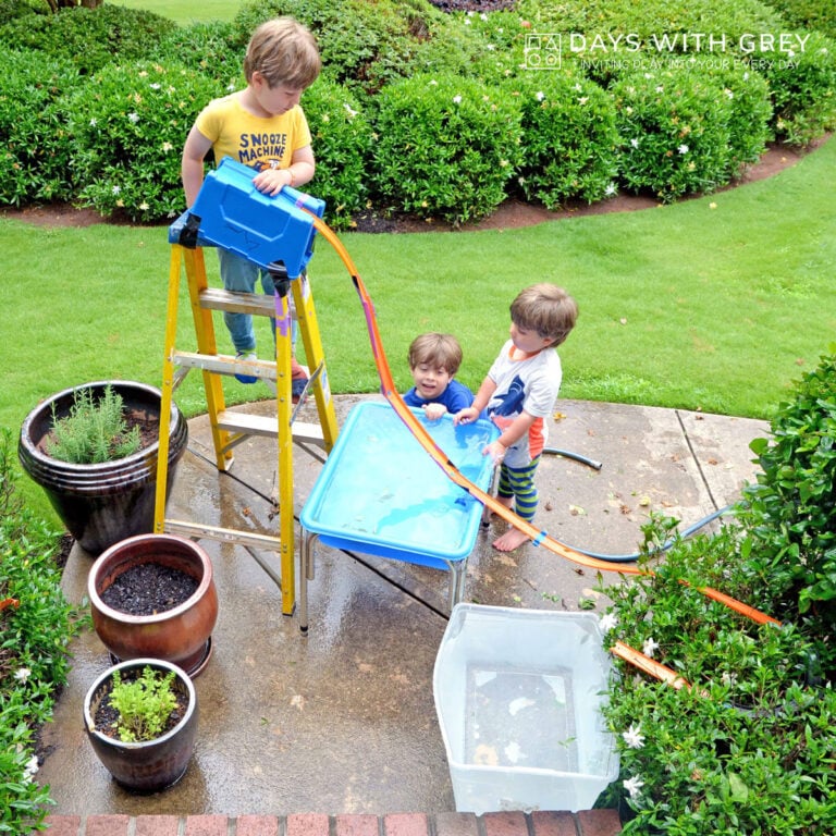 Muddy Water Sensory Play - Days With Grey