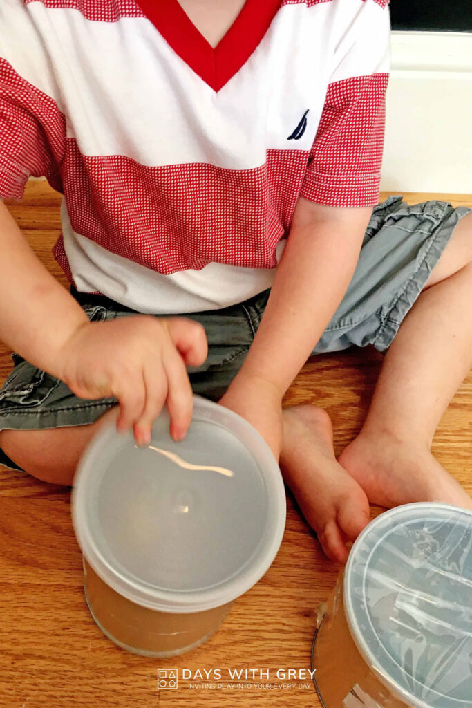 DIY Sound Shaker; a Toddler Science Activity - Days With Grey
