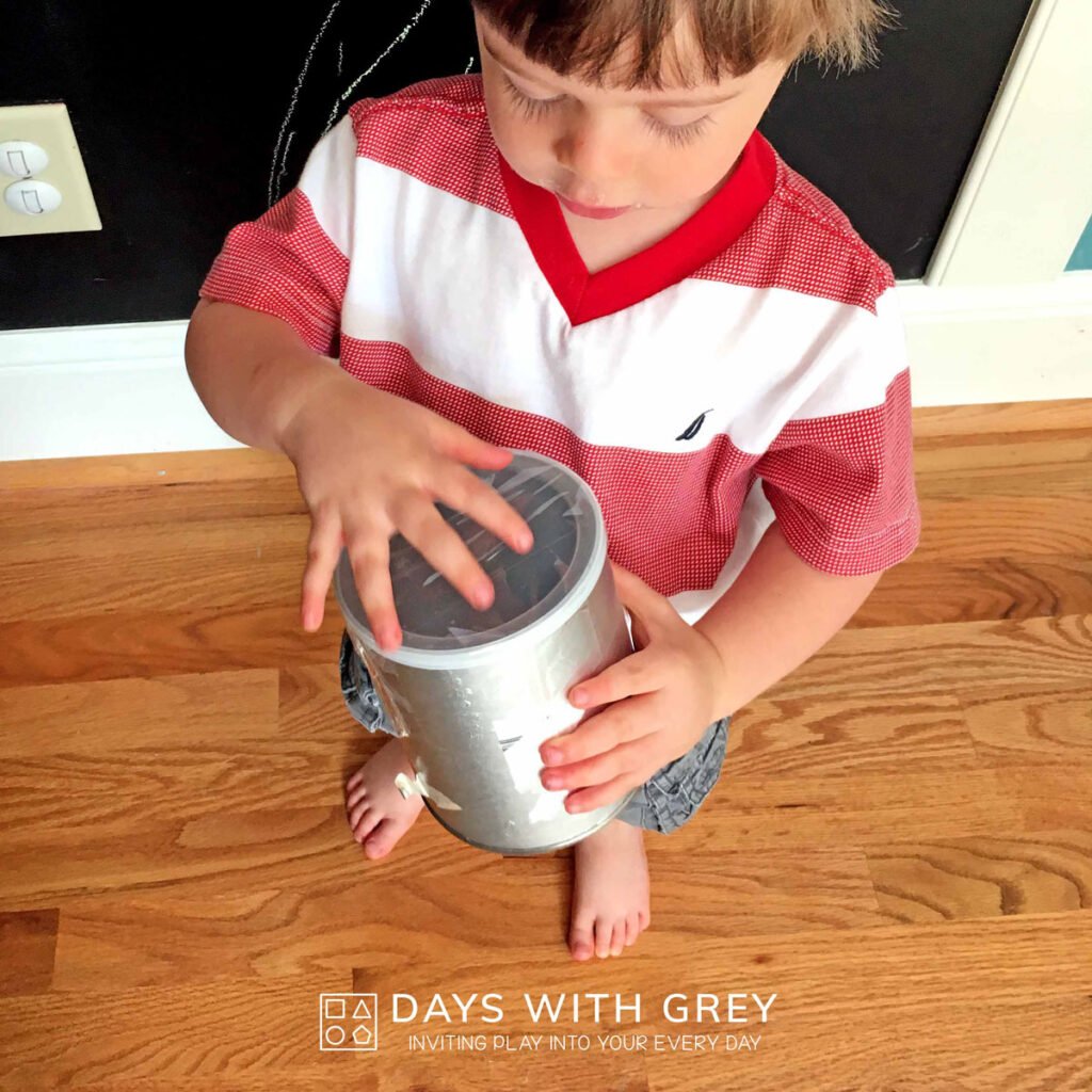 DIY Sound Shaker; a Toddler Science Activity - Days With Grey