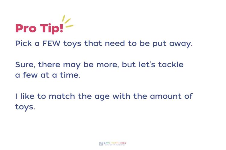 7 Easy Steps How to Encourage Toy Cleanup - Days With Grey