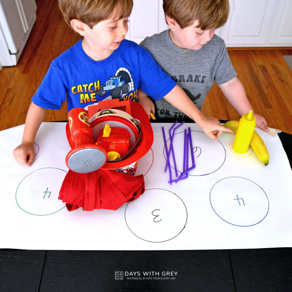 Preschool Color Counting Hunt - Days With Grey