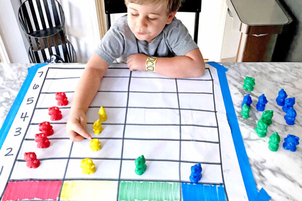 Preschool Counting Bear Graph - Days With Grey