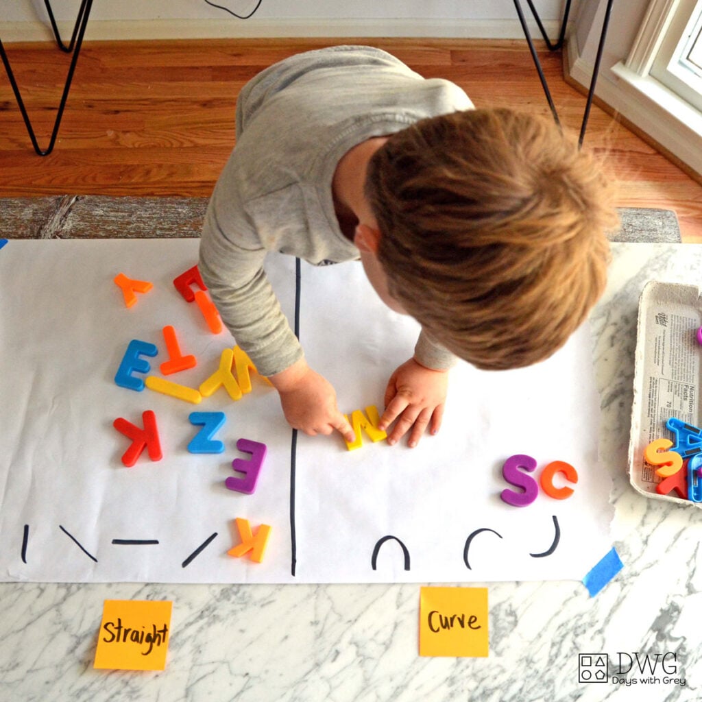 Alphabet Sorting Activity - Days With Grey