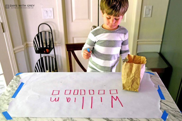Preschool Name Game - Days With Grey
