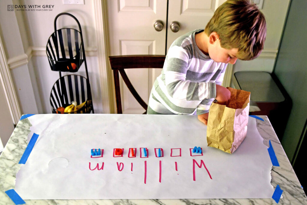 Preschool Name Game - Days With Grey