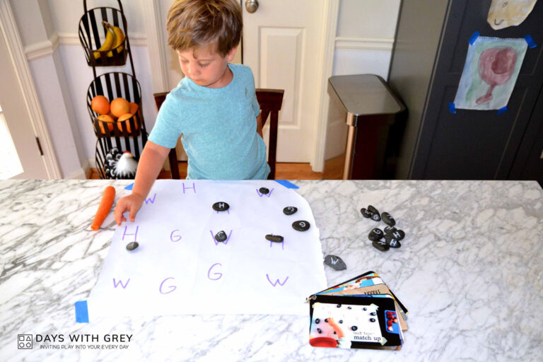 Rock Letters Alphabet Activity - Days With Grey