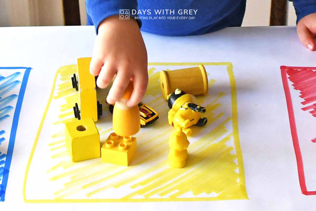 Toddler Color Toy Sort - Days With Grey