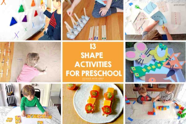 20 Shape Activities for Preschool - Days With Grey