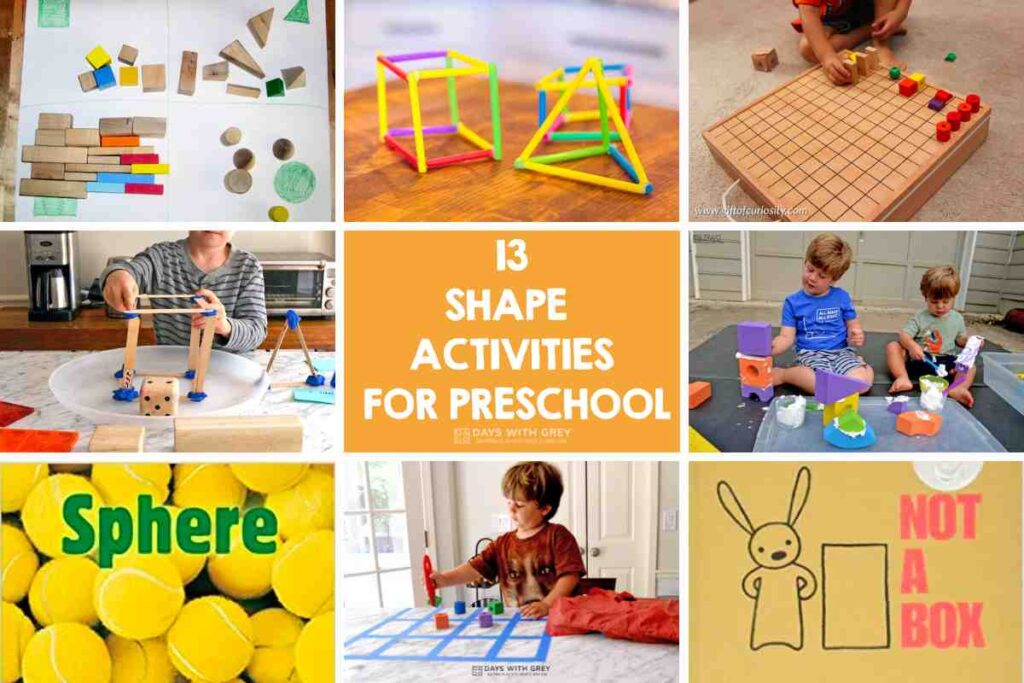 20 Shape Activities for Preschool - Days With Grey