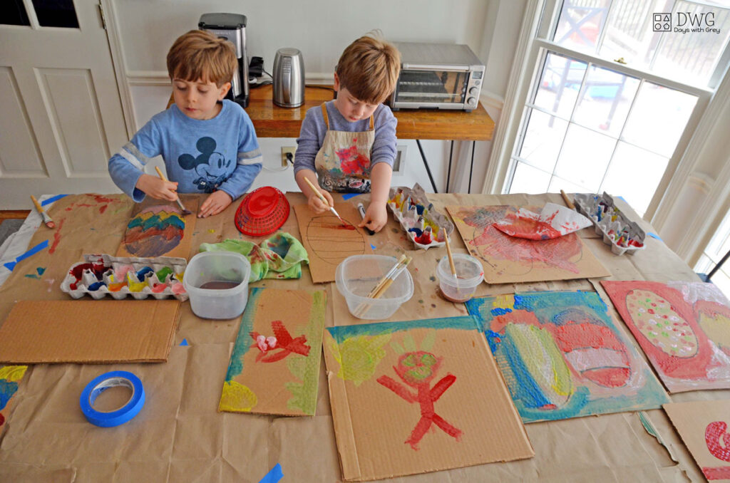 Easter Art Painting for Kids - Days With Grey