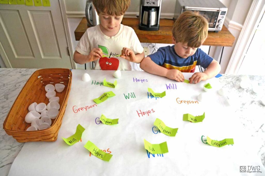 Indoor Easter Preschool Activity - Days With Grey