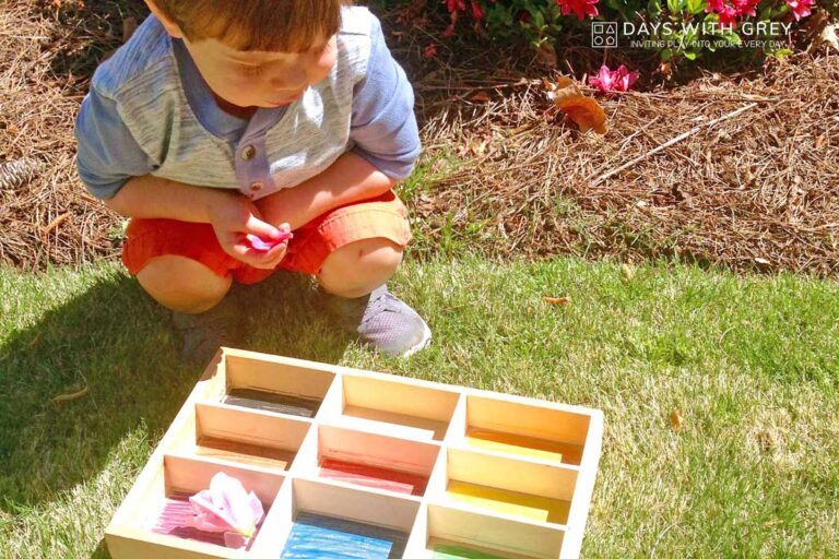 Toddler Outdoor Color Hunt - Days With Grey