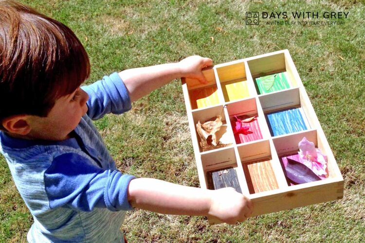 Toddler Outdoor Color Hunt - Days With Grey
