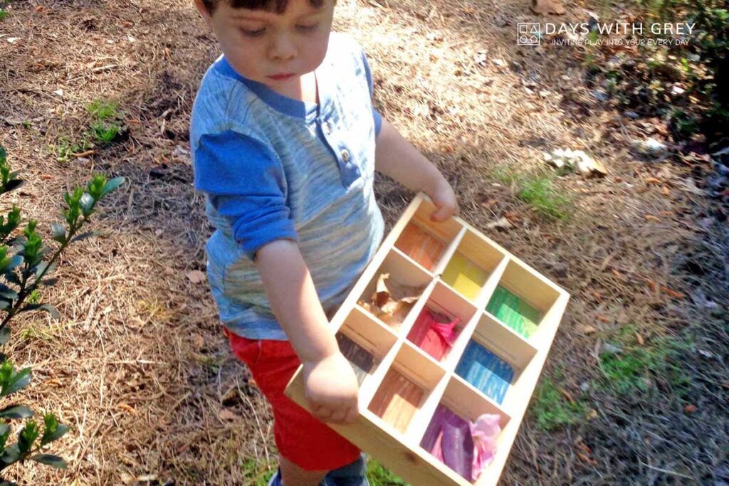 Toddler Outdoor Color Hunt - Days With Grey