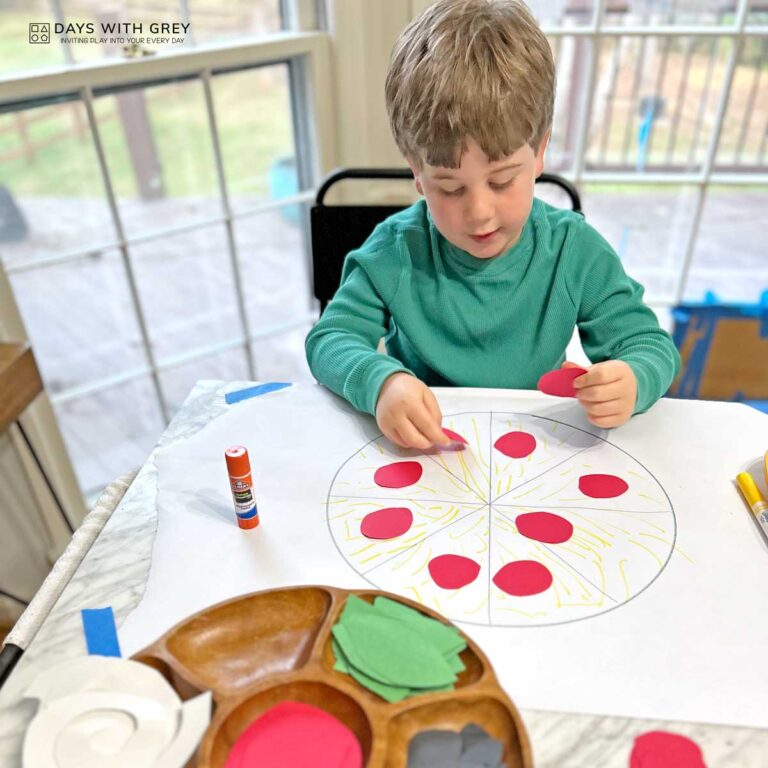 Preschool Pizza Decorating Activity - Days With Grey