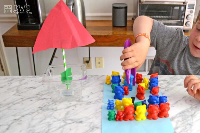 Fine Motor Bear Grab - Days With Grey