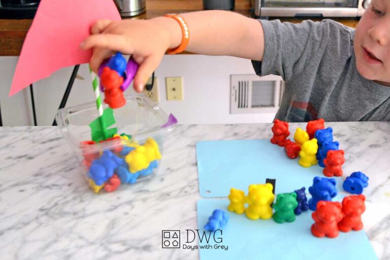 Fine Motor Bear Grab - Days With Grey