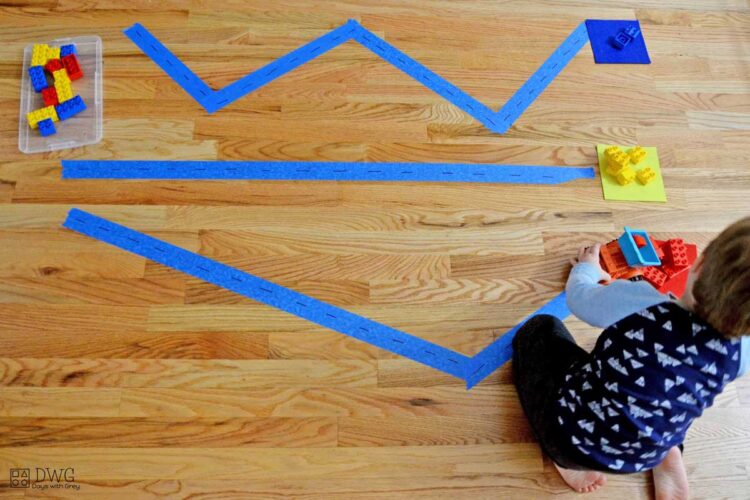 Preschool Color Sorting with Movement - Days With Grey