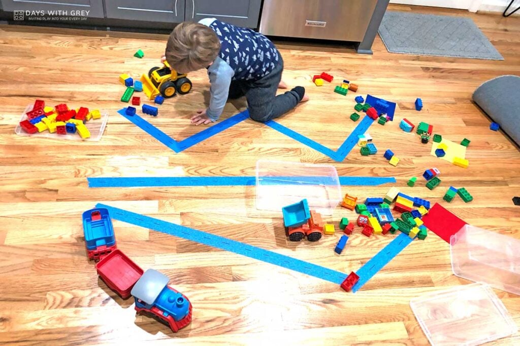 Preschool Color Sorting with Movement - Days With Grey