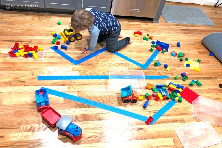 Preschool Color Sorting with Movement - Days With Grey