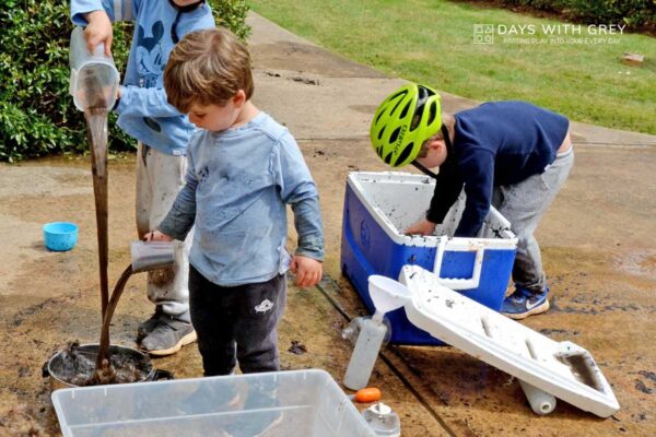 Muddy Water Sensory Play - Days With Grey