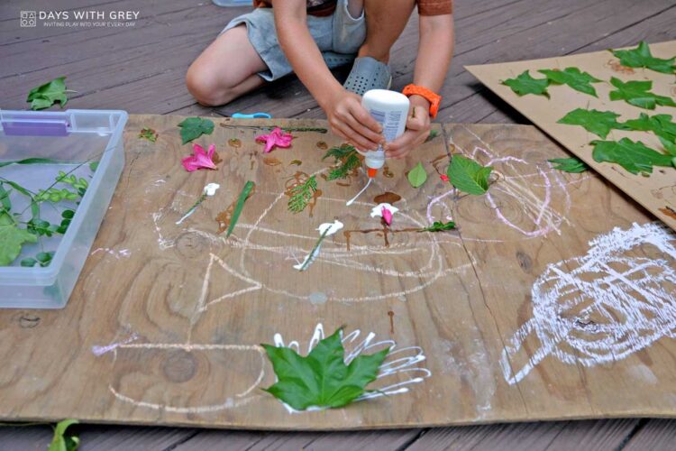 Outdoor Nature Murals; An Easy Art Idea - Days With Grey