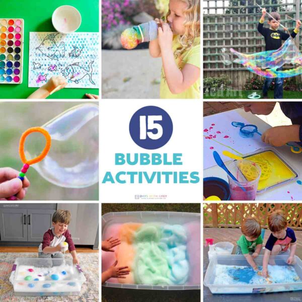 15 Bubble Activities for Kids - Days With Grey