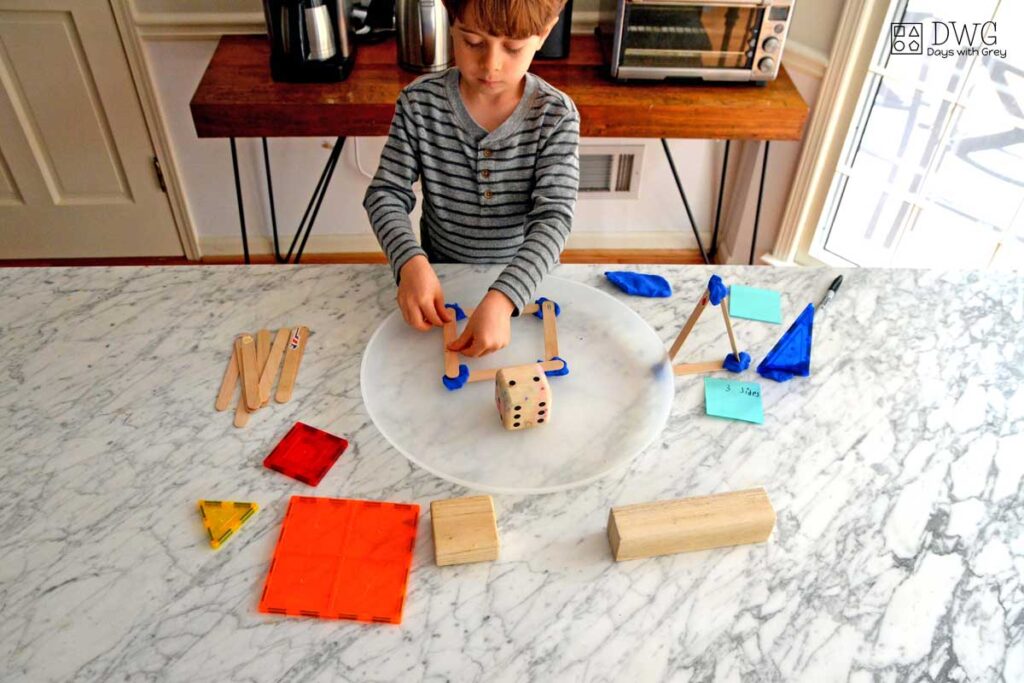 Kindergarten Shape Build - Days With Grey