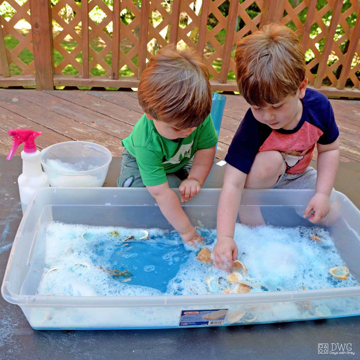 Blue Sensory Bin