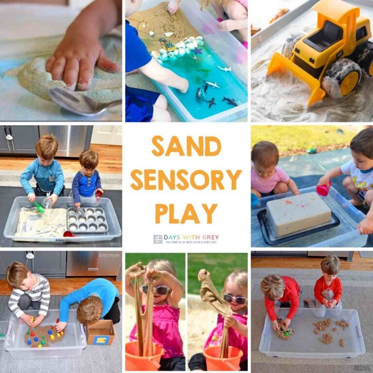 Sand Sensory Activities for Kids - Days With Grey