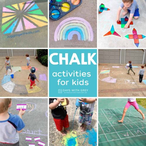 13 Sidewalk Chalk Activities for Kids - Days With Grey