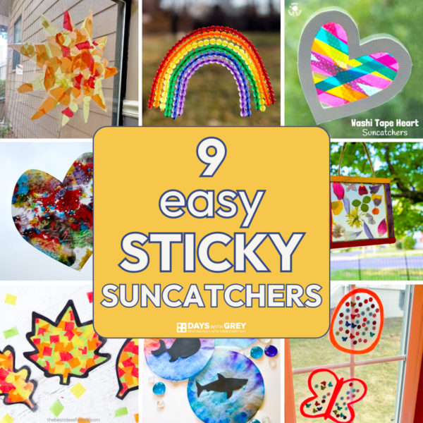 9 Easy DIY Suncatcher Crafts for Kids to Make - Days With Grey