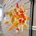 Sticky Summer Suncatcher for Toddlers - Days With Grey