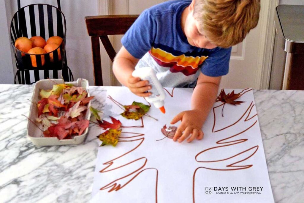 Glue the Fall Leaves - Days With Grey