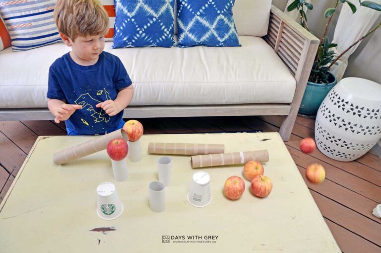 STEM Apple Balance (preschool) - Days With Grey