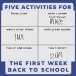 5 Easy Activities for the First Week of School - Days With Grey