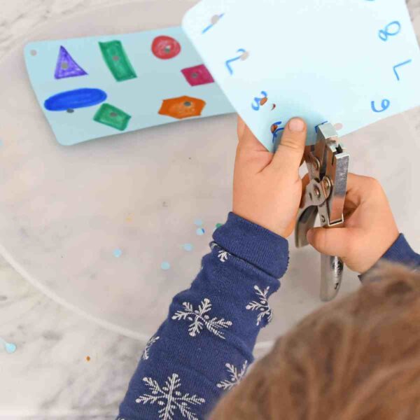 Preschool Hole Punching - Days With Grey