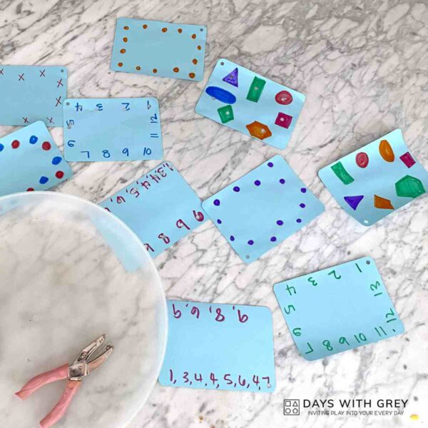 Preschool Hole Punching - Days With Grey