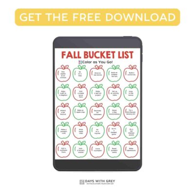 25 Best Fall Bucket List Ideas and Activities for Families - Days With Grey