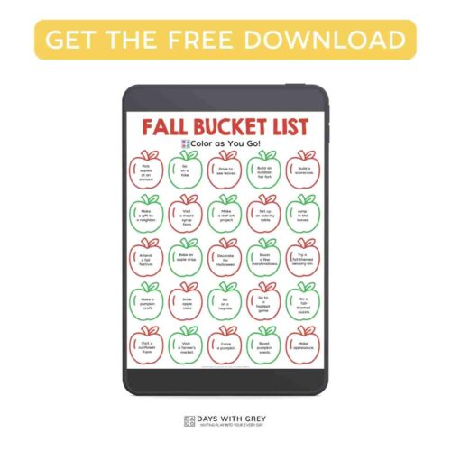 25 Best Fall Bucket List Ideas and Activities for Families - Days With Grey