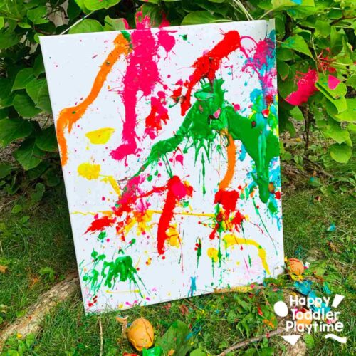 How to Splatter Paint for Kids - Days With Grey