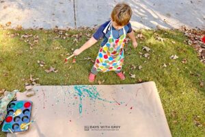 How to Splatter Paint for Kids - Days With Grey