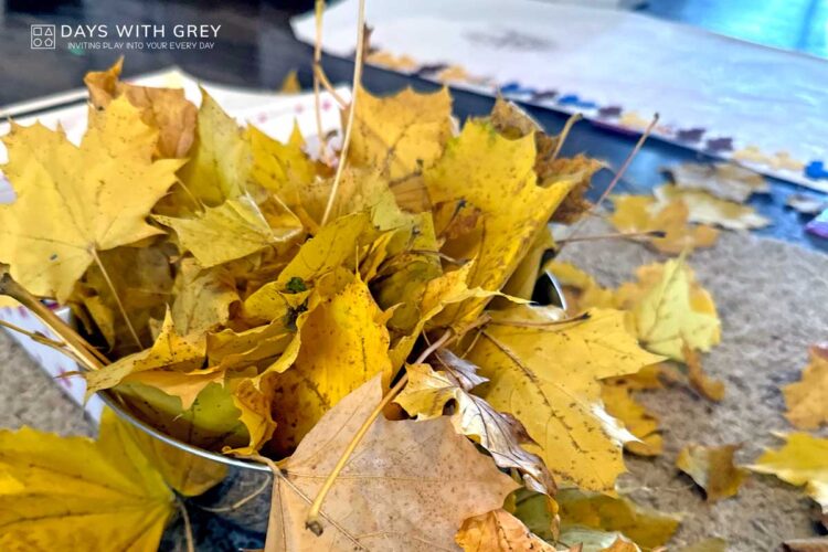 Turkey Leaf Crayon Rubbing Craft - Days With Grey