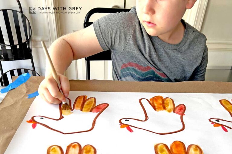 Watercolor Turkey Place Settings - Days With Grey