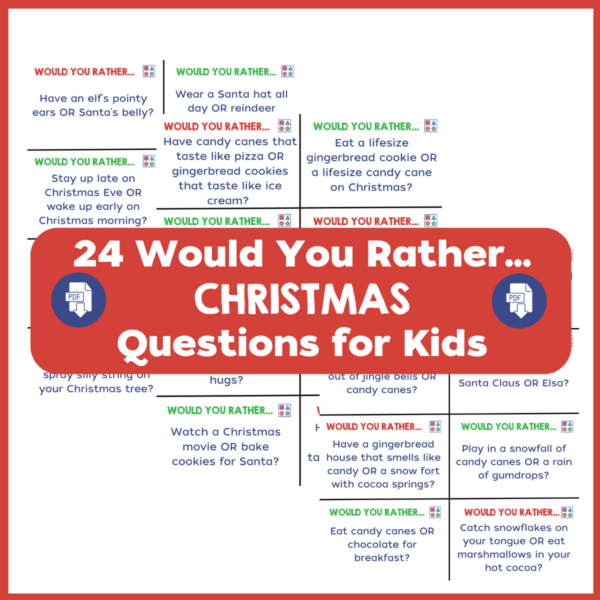 24 Christmas Would You Rather Questions - Days With Grey